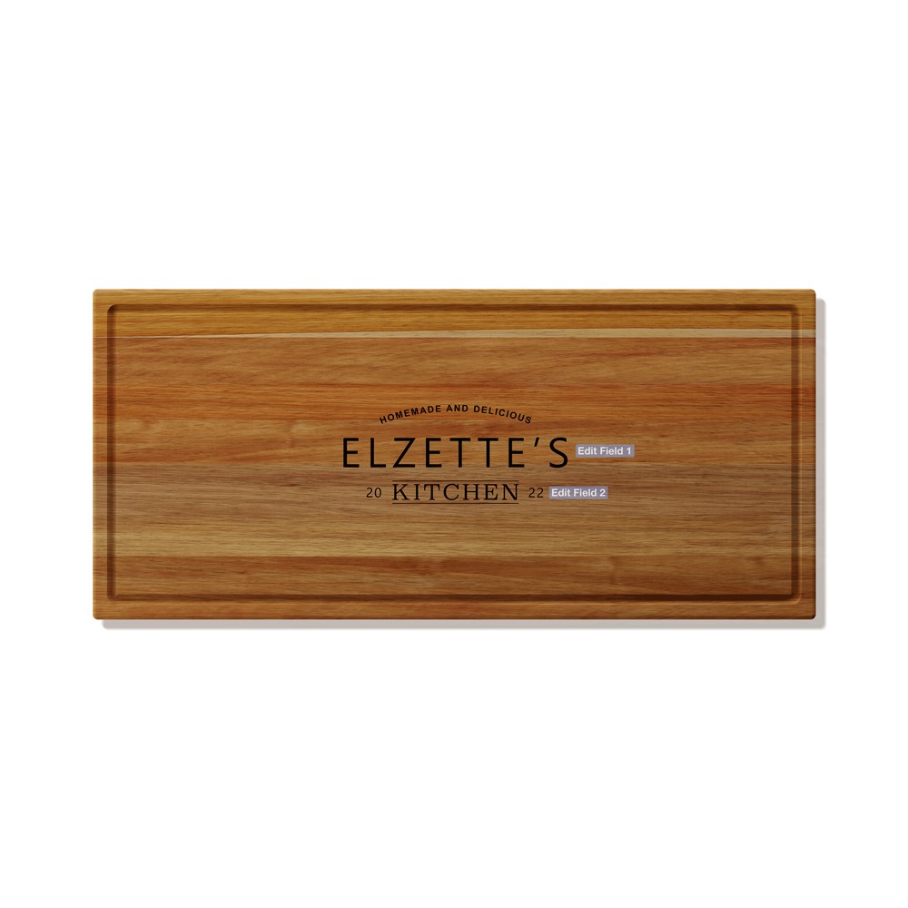 Elzette Kiaat Large Butchers Block Cutting Board- The Schnauzer Co