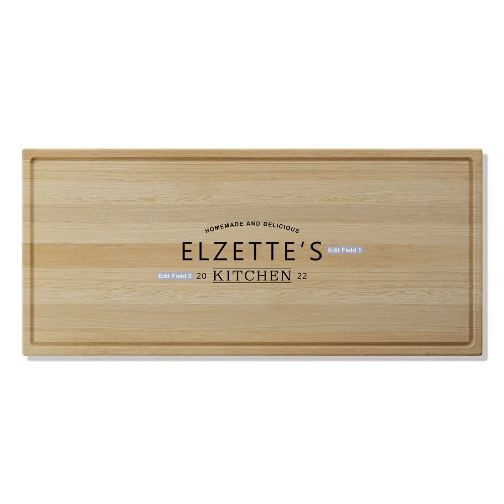 Elzette Oak Giant Butchers Block Cutting Board- The Schnauzer Co