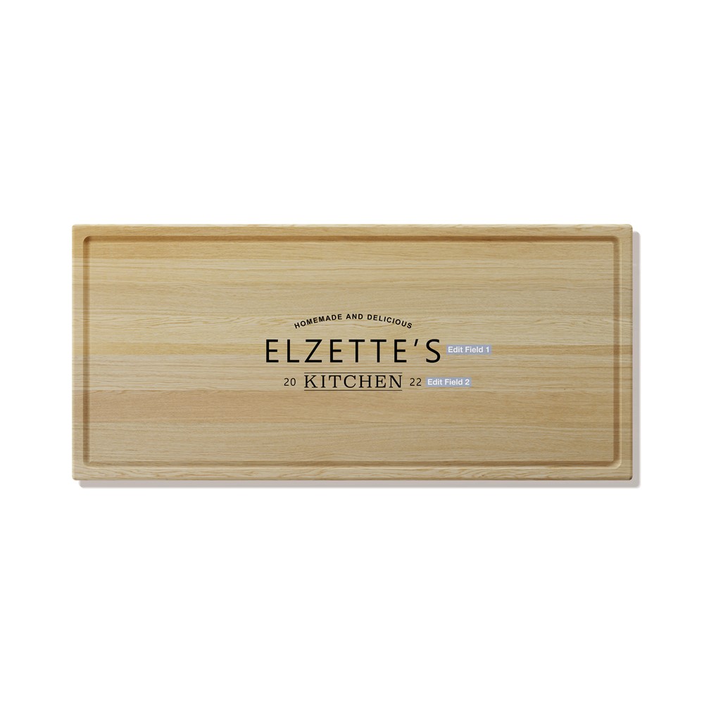 Elzette Oak Large Butchers Block Cutting Board- The Schnauzer Co