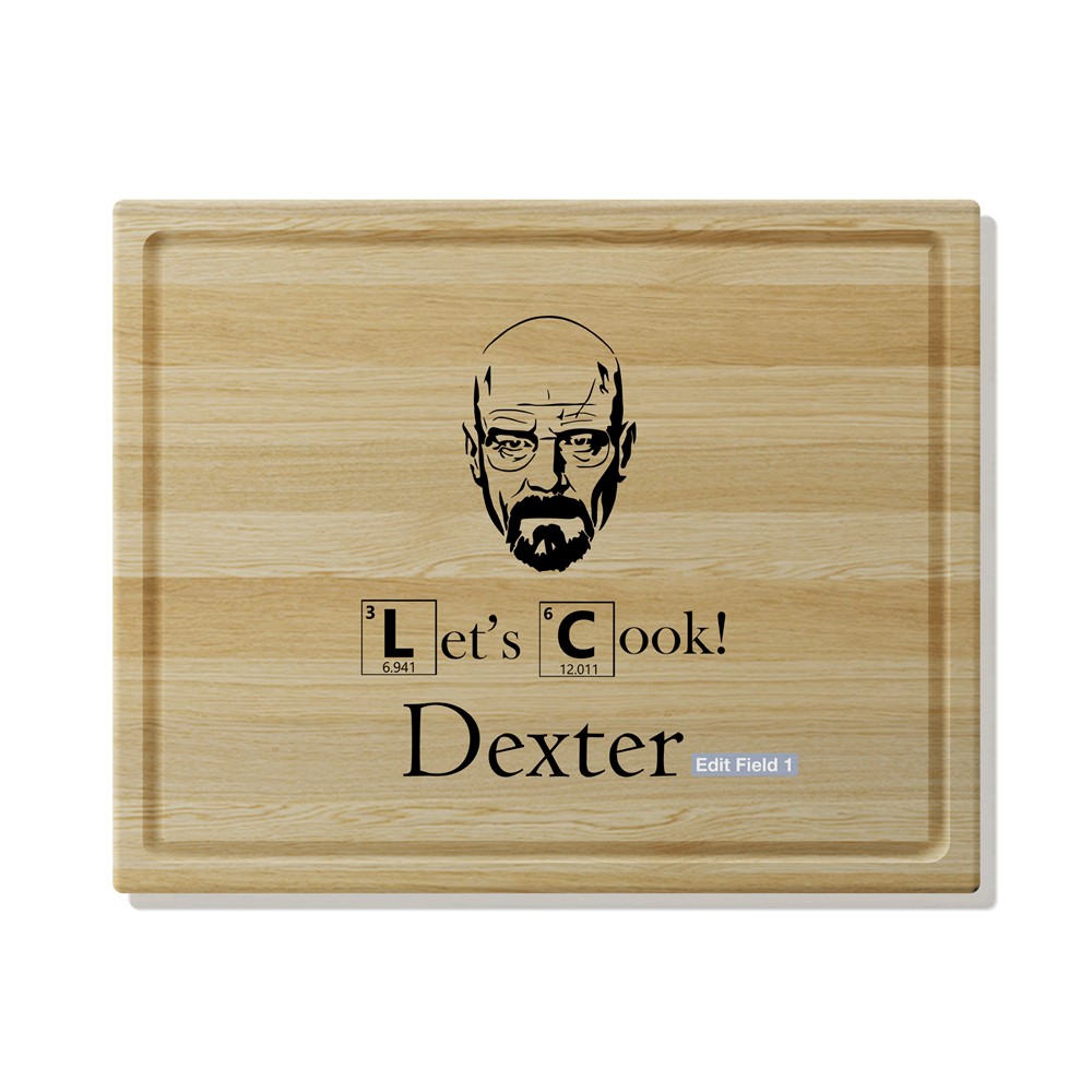 Let's Cook Oak Medium Butchers Block Cutting Board- The Schnauzer Co