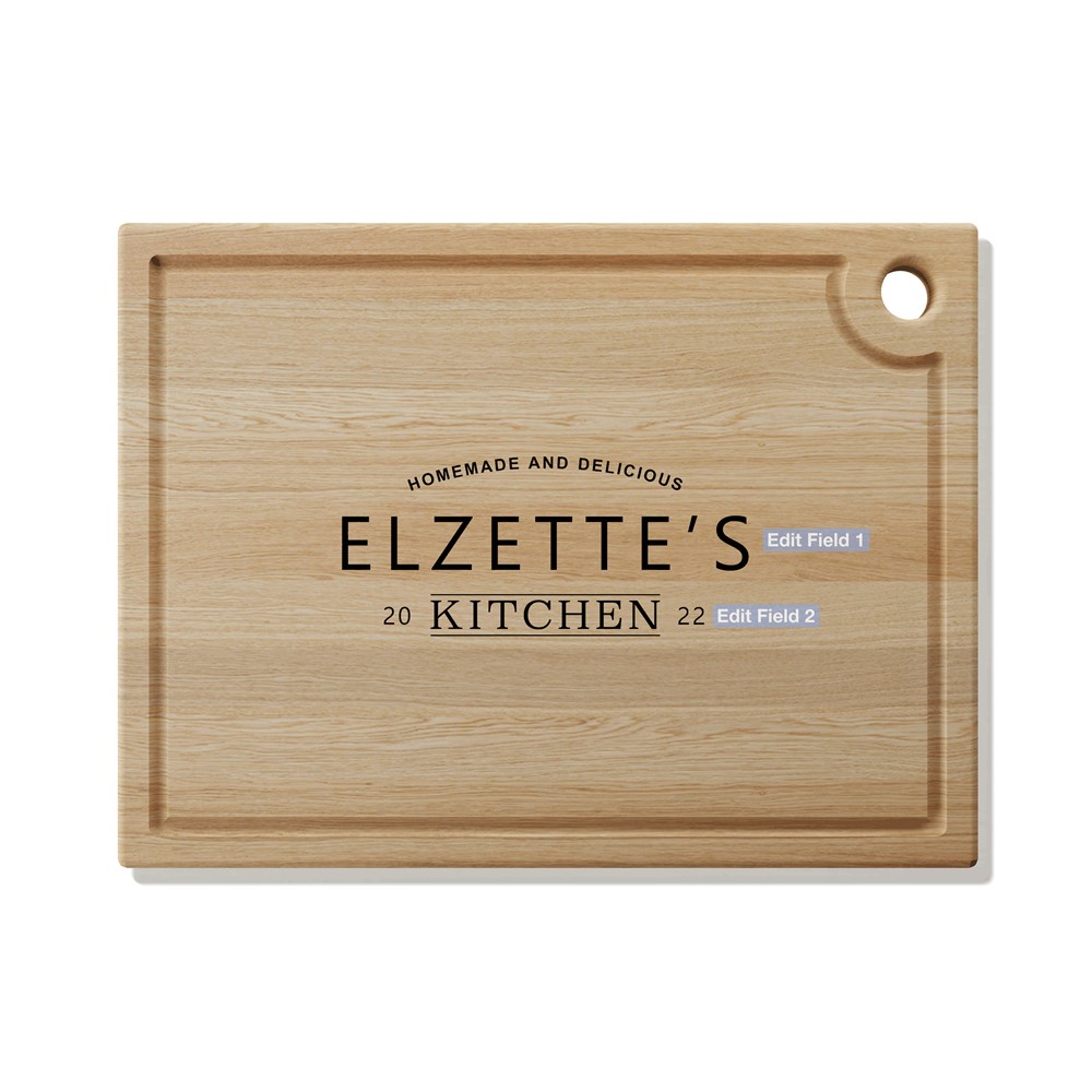 Elzette Oak Standard Cutting Board Cutting Board- The Schnauzer Co